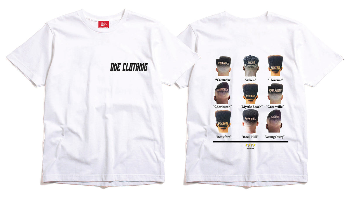 The Ode South Carolina Fade T-Shirt- White – Ode Clothing